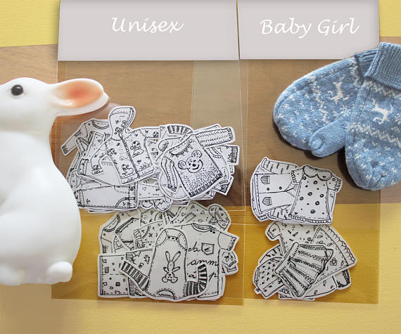 Baby Clothes Sticker Set – The Good Mood Factory